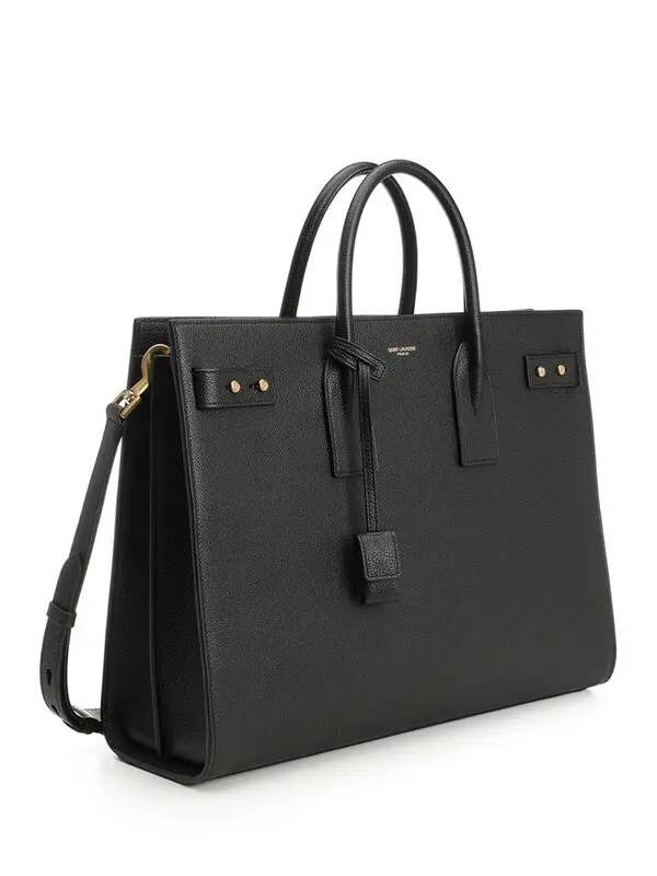 Saint Laurent Large Sac De Jour Bag In Grained Leather