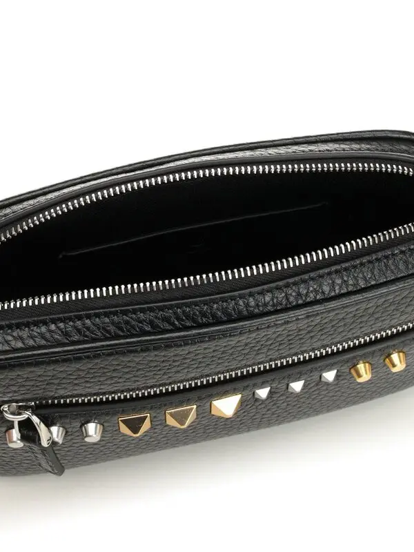Valentino Garavani Leather Clutch Bag With Stud Embellishments