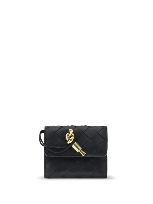 Bottega Veneta Andiamo Trifold Wallet - Black