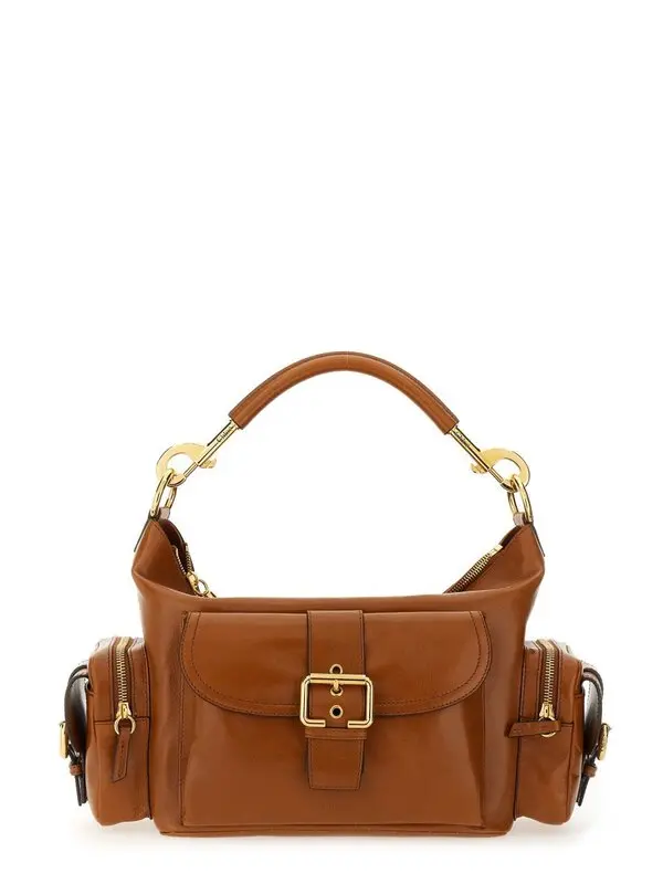 Chloé Leather Camera Bag With Gold Tone Hardware - Multicolor