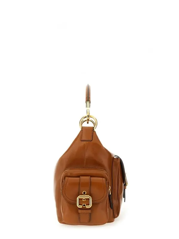 Chloé Leather Camera Bag With Gold Tone Hardware - Multicolor