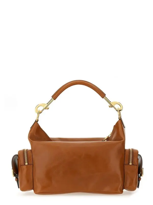 Chloé Leather Camera Bag With Gold Tone Hardware - Multicolor