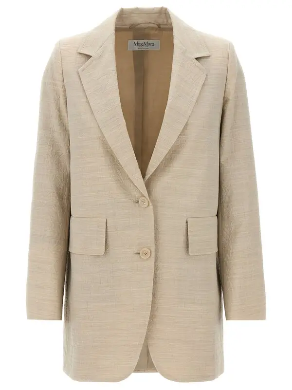Max Mara Acacia Single-breasted Blazer - Cream