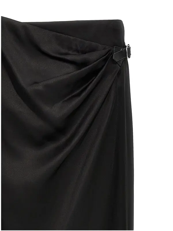 TOM FORD Wrap Skirt In Silk Satin
