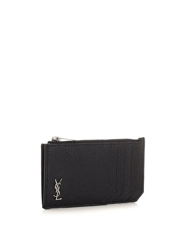 Saint Laurent Grained Leather Card Case