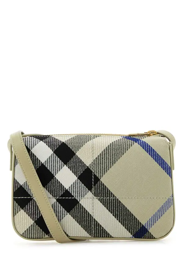 Burberry Embroidered Canvas Snip Crossbody Bag - Multicolor