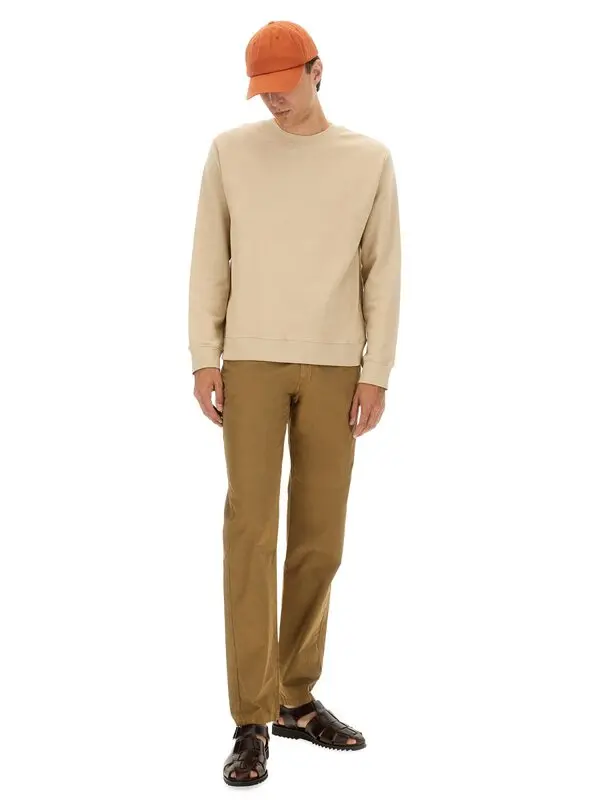 A.p.c. Organic Cotton Crewneck Sweatshirt - Cream