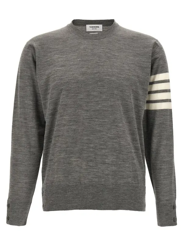Thom Browne 4 Bar Wool Crewneck Sweater