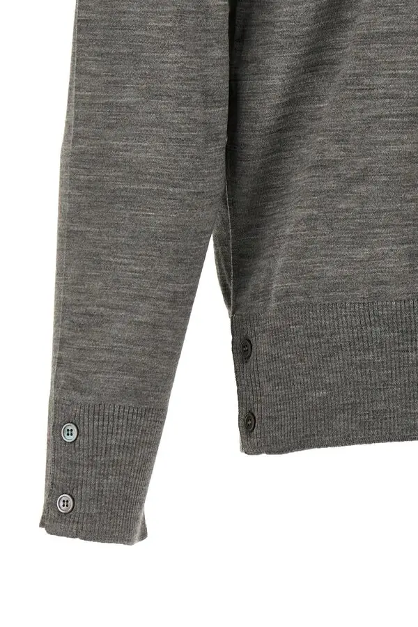 Thom Browne 4 Bar Wool Crewneck Sweater