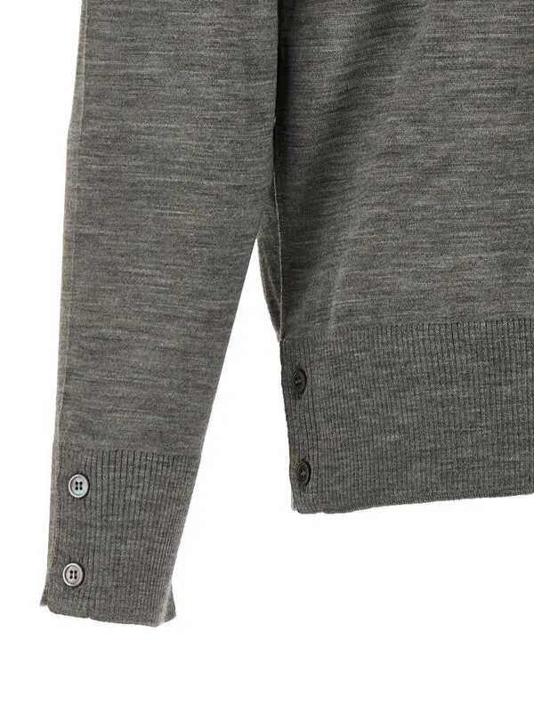 Thom Browne 4 Bar Wool Crewneck Sweater