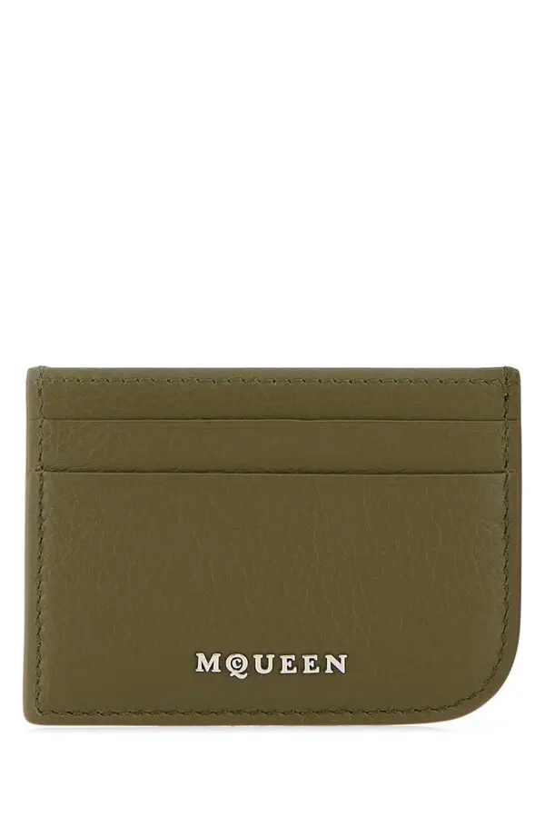 Alexander McQueen Army Leather Card Holder - Green