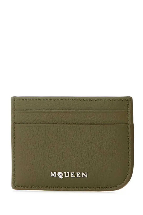 Alexander McQueen Army Leather Card Holder - Green