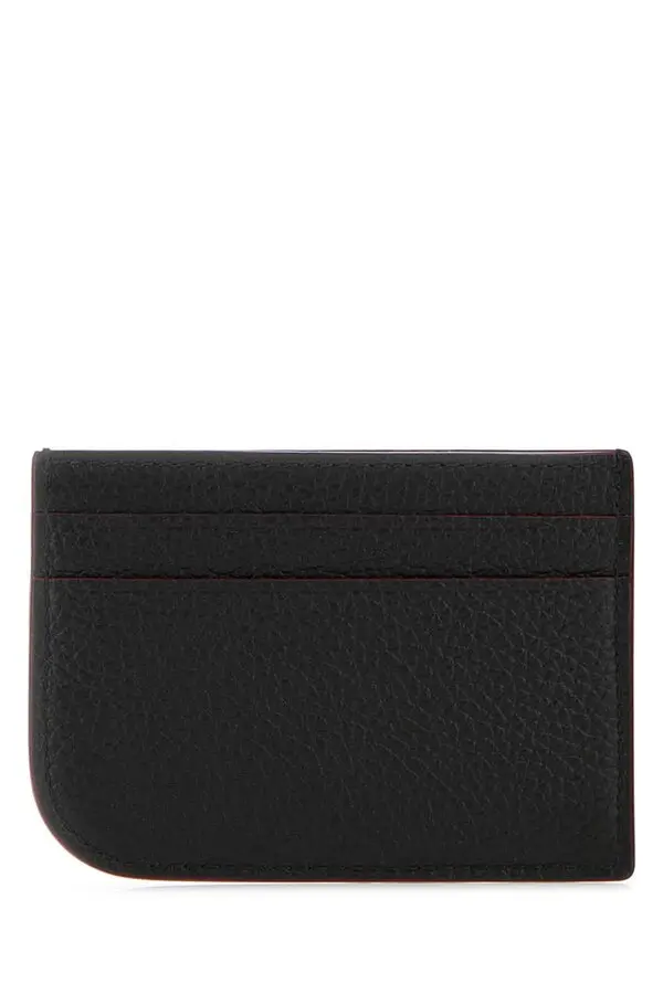 Alexander McQueen Leather Card Holder - Black