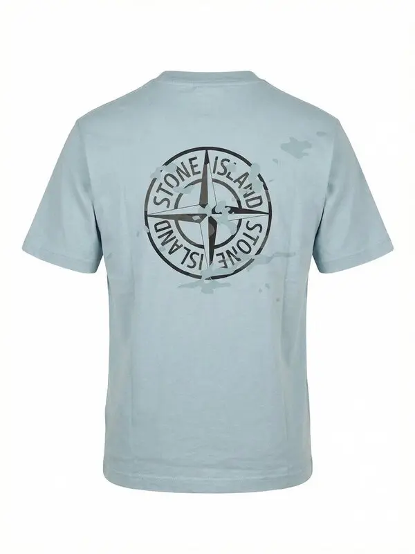 Stone Island Camo Compass` Print T-shirt