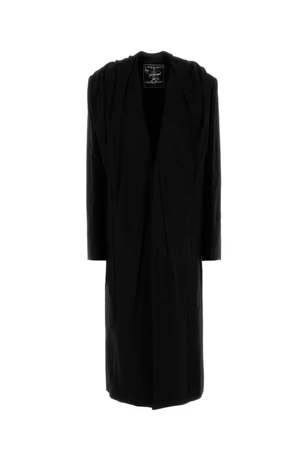 Y/project Cotton Coat - Black