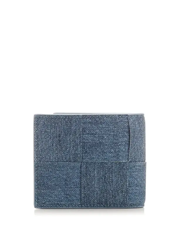 Bottega Veneta Bi-fold Cassette Wallet In Denim