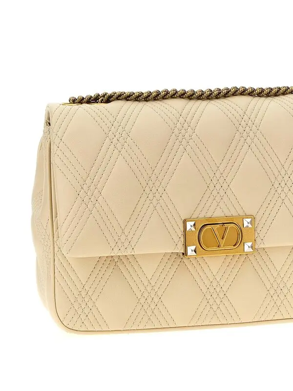 Valentino Garavani Quiltie 67' Shoulder Bag - White