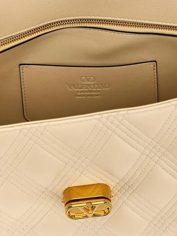 Valentino Garavani Quiltie 67' Shoulder Bag - White
