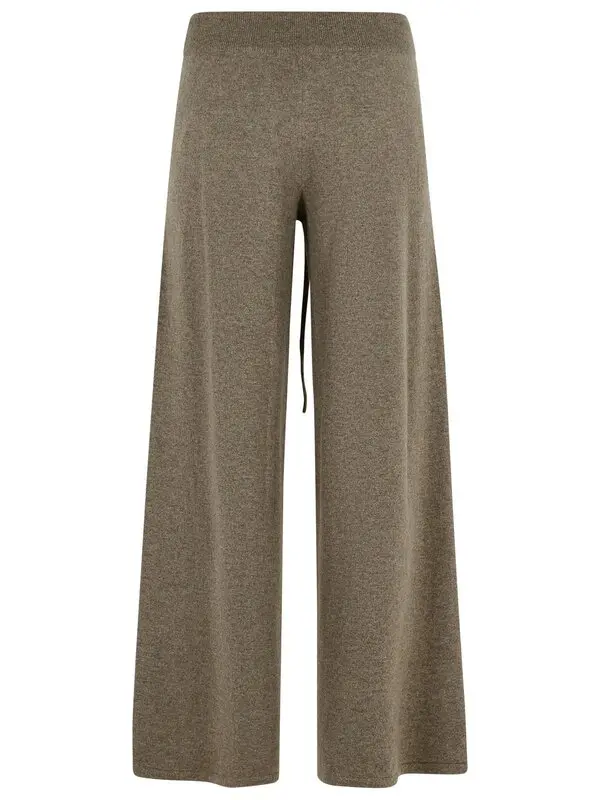 LISA YANG Omi Truffle Cashmere Wide Leg Pants - Brown