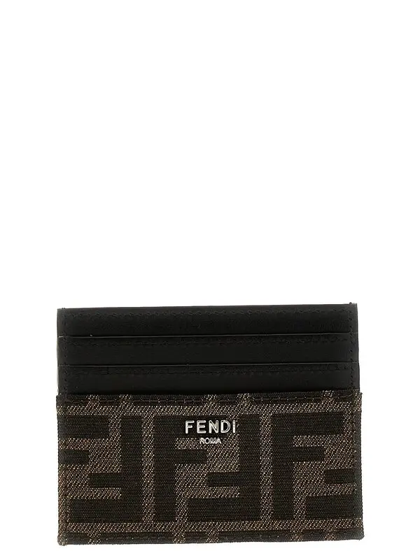 Fendi Ff' Card Holder - Brown