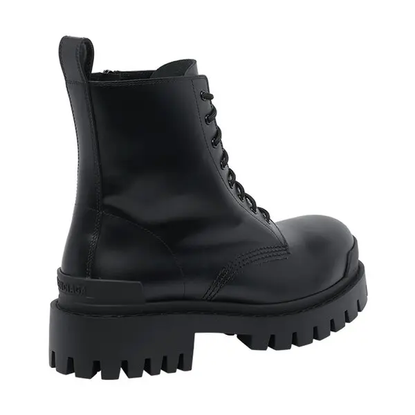 Balenciaga Strike Boots Leather Lace-up High-top