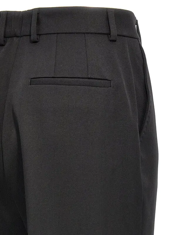 Dolce & Gabbana Tailored Virgin Wool Trousers - Black