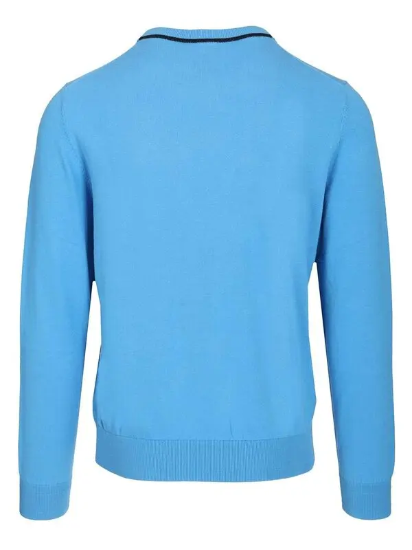 Paul Smith Organic Cotton Ribbed Crew Neck Sweater