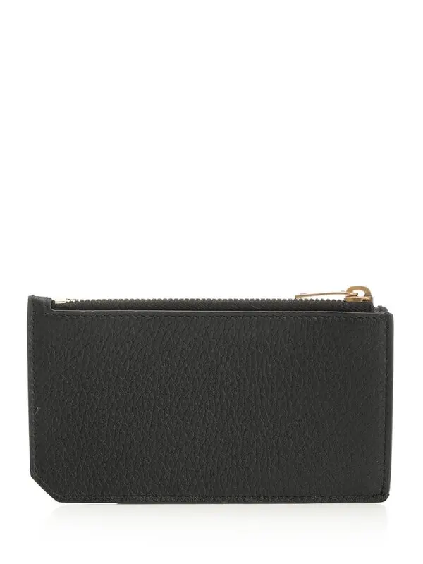 Saint Laurent Tiny Cassandre Fragments Zip-around Card Holder