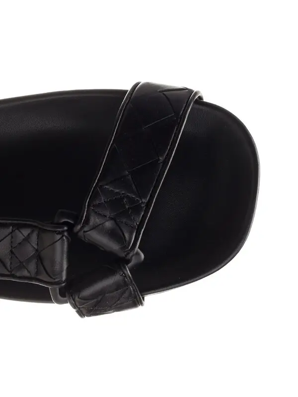 Bottega Veneta Woven Leather Slingback Sandals
