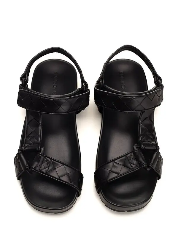 Bottega Veneta Woven Leather Slingback Sandals