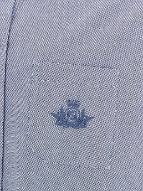 Fendi Crest' Shirt - Blue