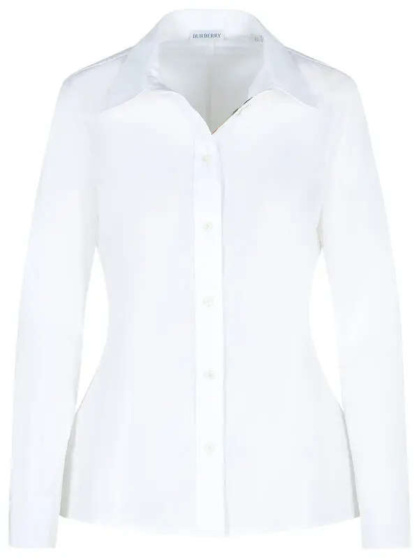 Burberry Eliza Cotton Poplin Shirt - White