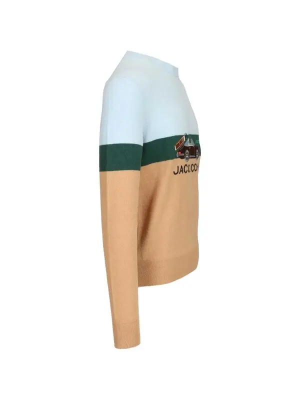 Jacob Cohen Crewneck Sweater With Porsche Inlay