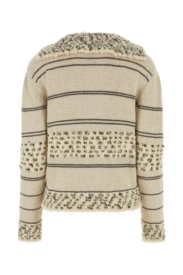 Bottega Veneta Embroidered Wool Blend Polo Shirt