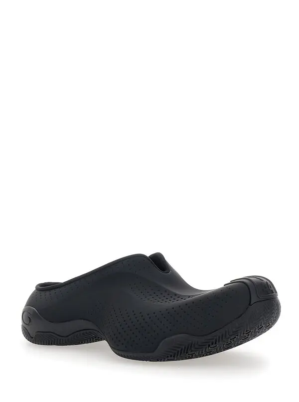 Balenciaga Basketball" Tech Fabric Slip-on Mules - Black