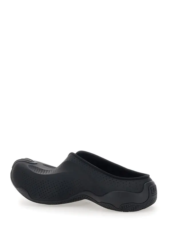 Balenciaga Basketball" Tech Fabric Slip-on Mules - Black