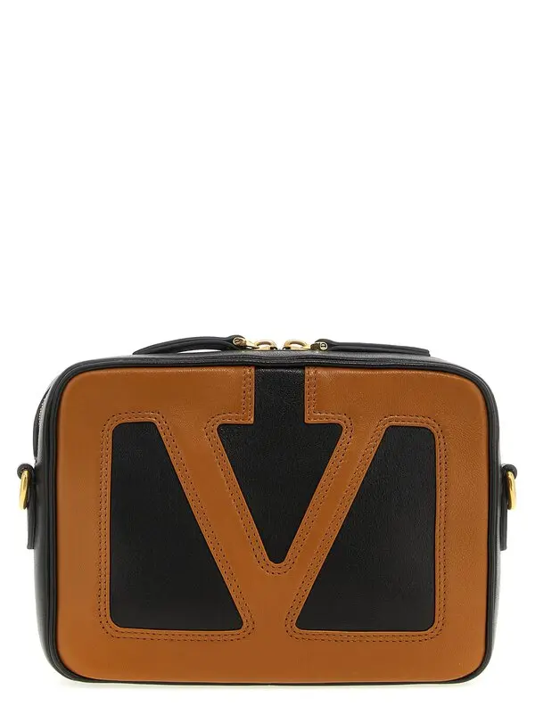 Valentino Garavani Viva Superstar Nappa Leather Shoulder Bag - Brown