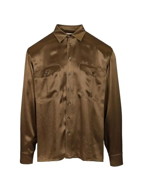 Saint Laurent Silk Satin Shirt