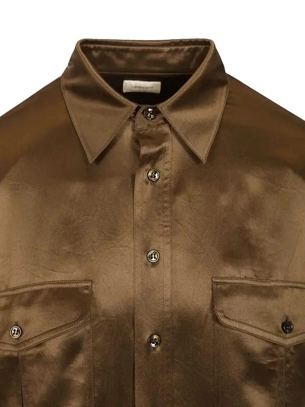 Saint Laurent Silk Satin Shirt