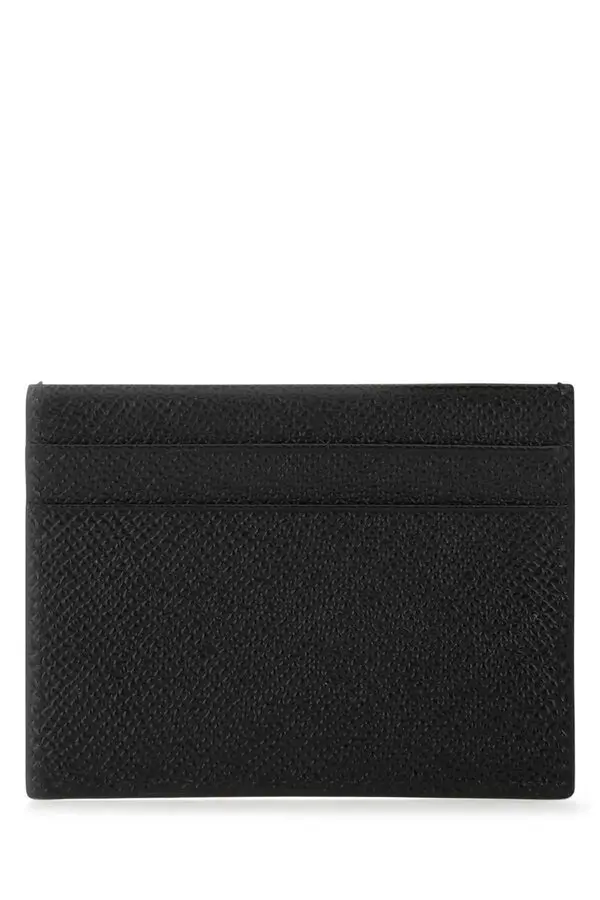 Dolce & Gabbana Leather Card Holder - Black