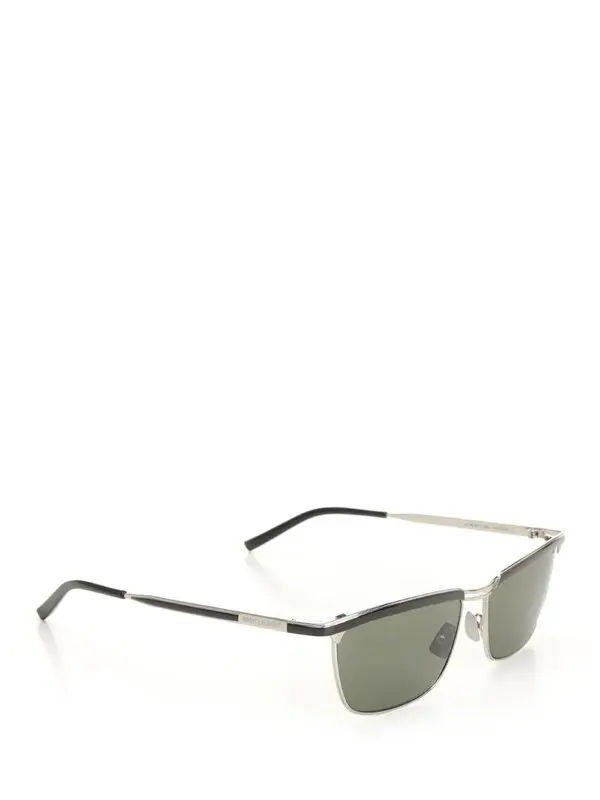 Saint Laurent Metal Frame Sunglasses - Silver