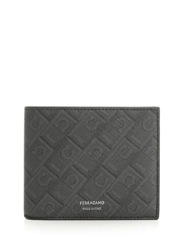 FERRAGAMO Monogram Wallet - Gray