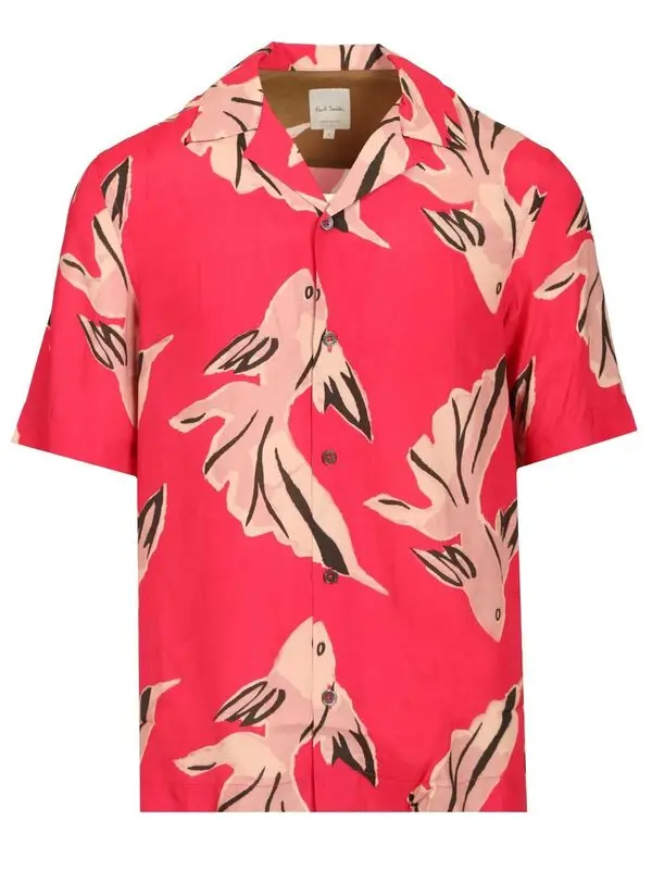 Paul Smith Viscose Shirt With Fish Motif