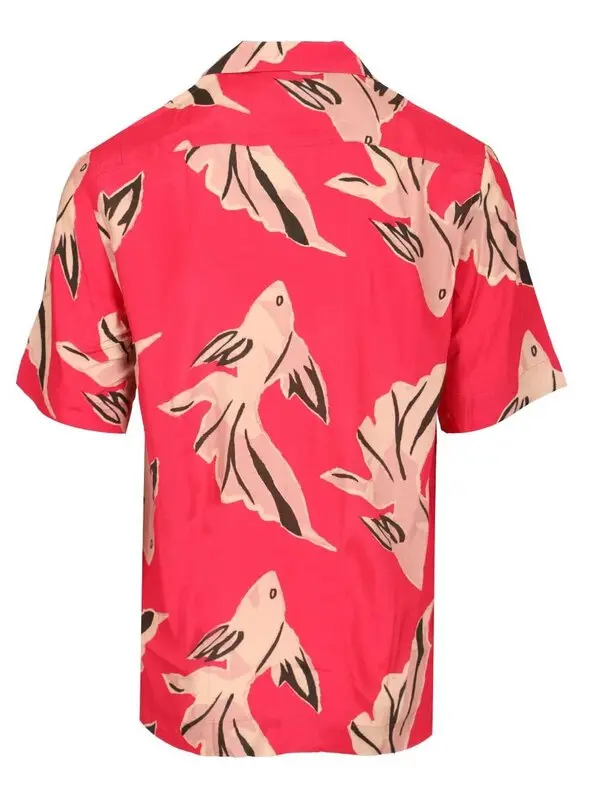 Paul Smith Viscose Shirt With Fish Motif