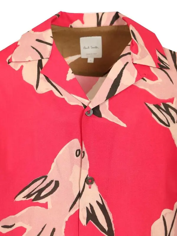 Paul Smith Viscose Shirt With Fish Motif