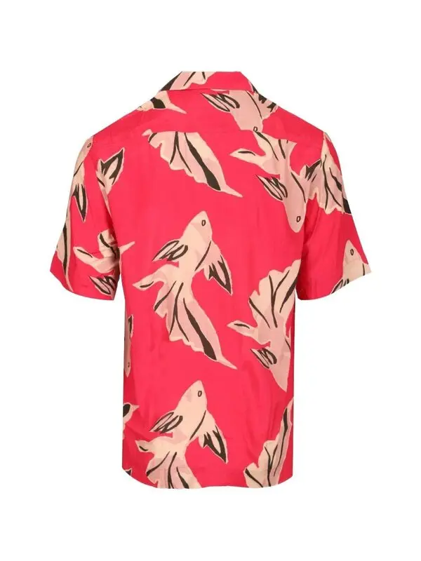 Paul Smith Viscose Shirt With Fish Motif