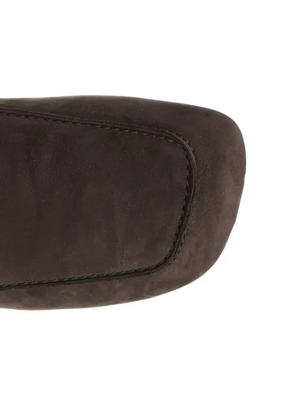 Bottega Veneta Daddy Suede Loafers With Knot Detailing - Brown