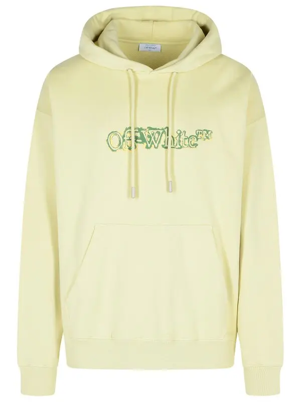 Off-White Cloudy Arrow Cotton Sweatshirt - Cream