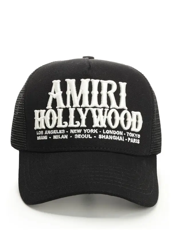 Amiri Hollywood Trucker Hat - Black