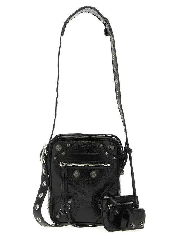 Balenciaga Le Cagole Crossbody Bag With Removable Pouch - Black